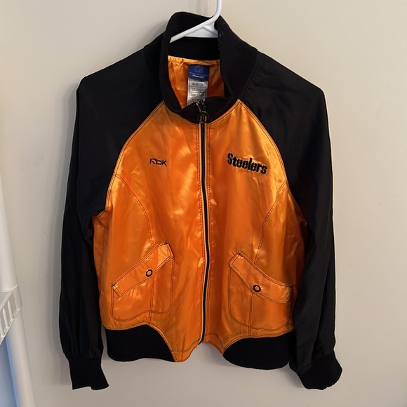 Reebok | Jackets & Coats | Vintage Steelers Mustard Yellow Reebok ...